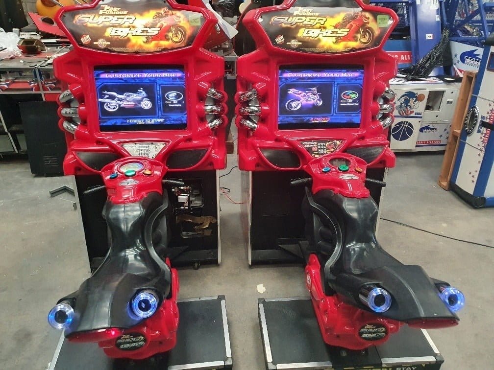 Superbikes Twin Sitdown Arcade Racing Game - rent or profit Share ...