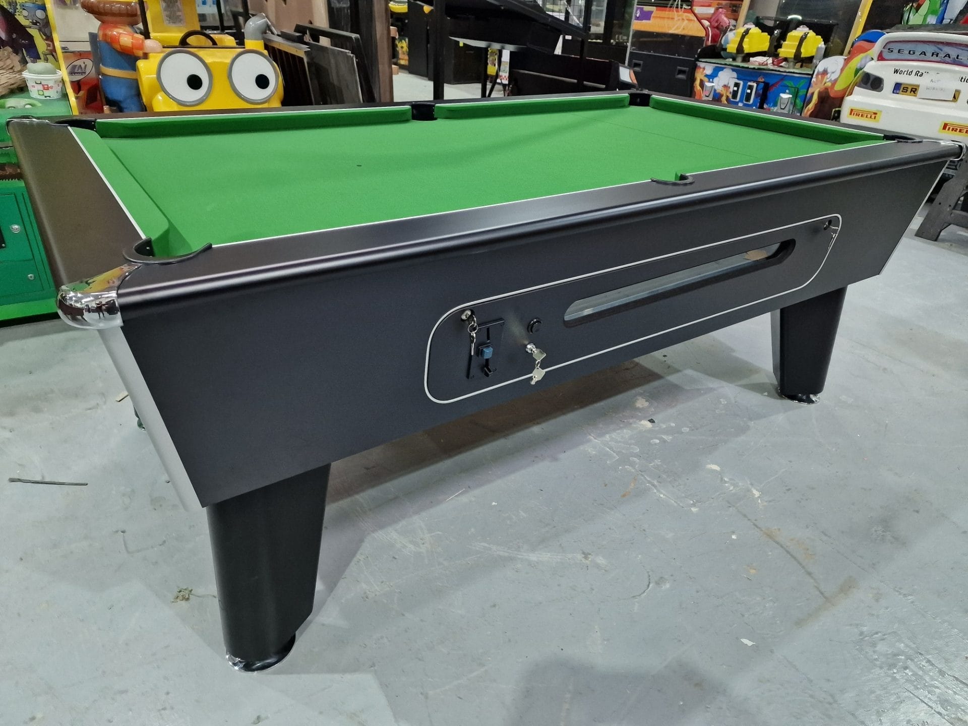 Barline Black Pearl 7X4 Pub Pool Table - Slate Bed / NEW - Aztec Coin