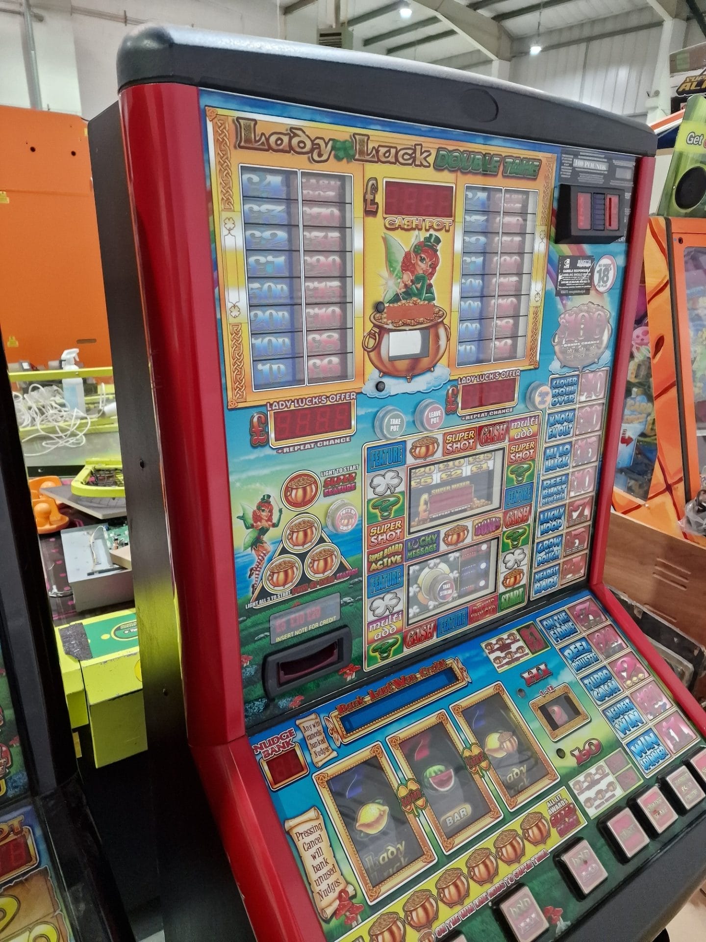 Lady Luck Double Take Fruit Machine - Aztec Coin