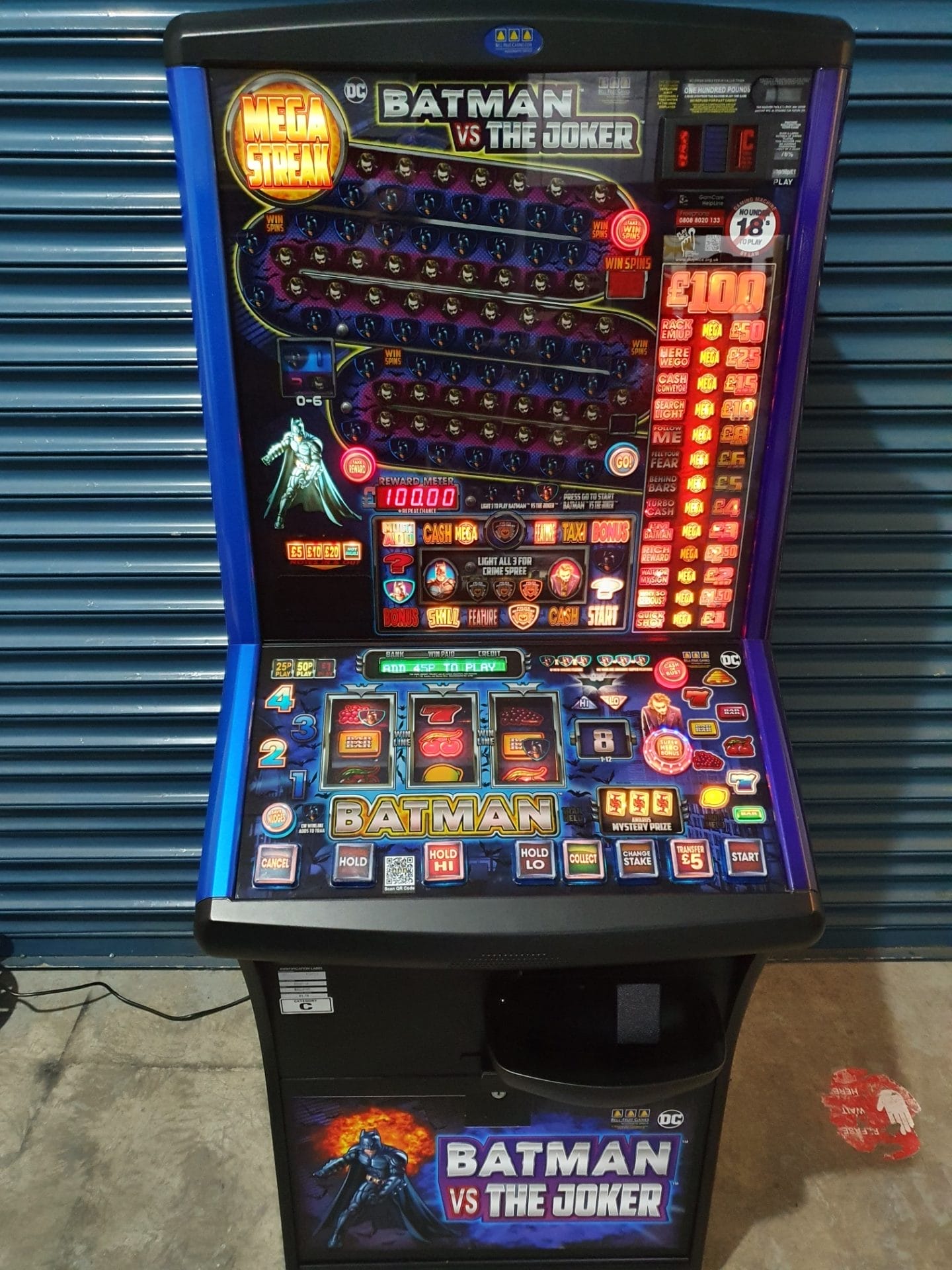 Batman Vs Joker £100 Pub Fruit Machine - Aztec Coin