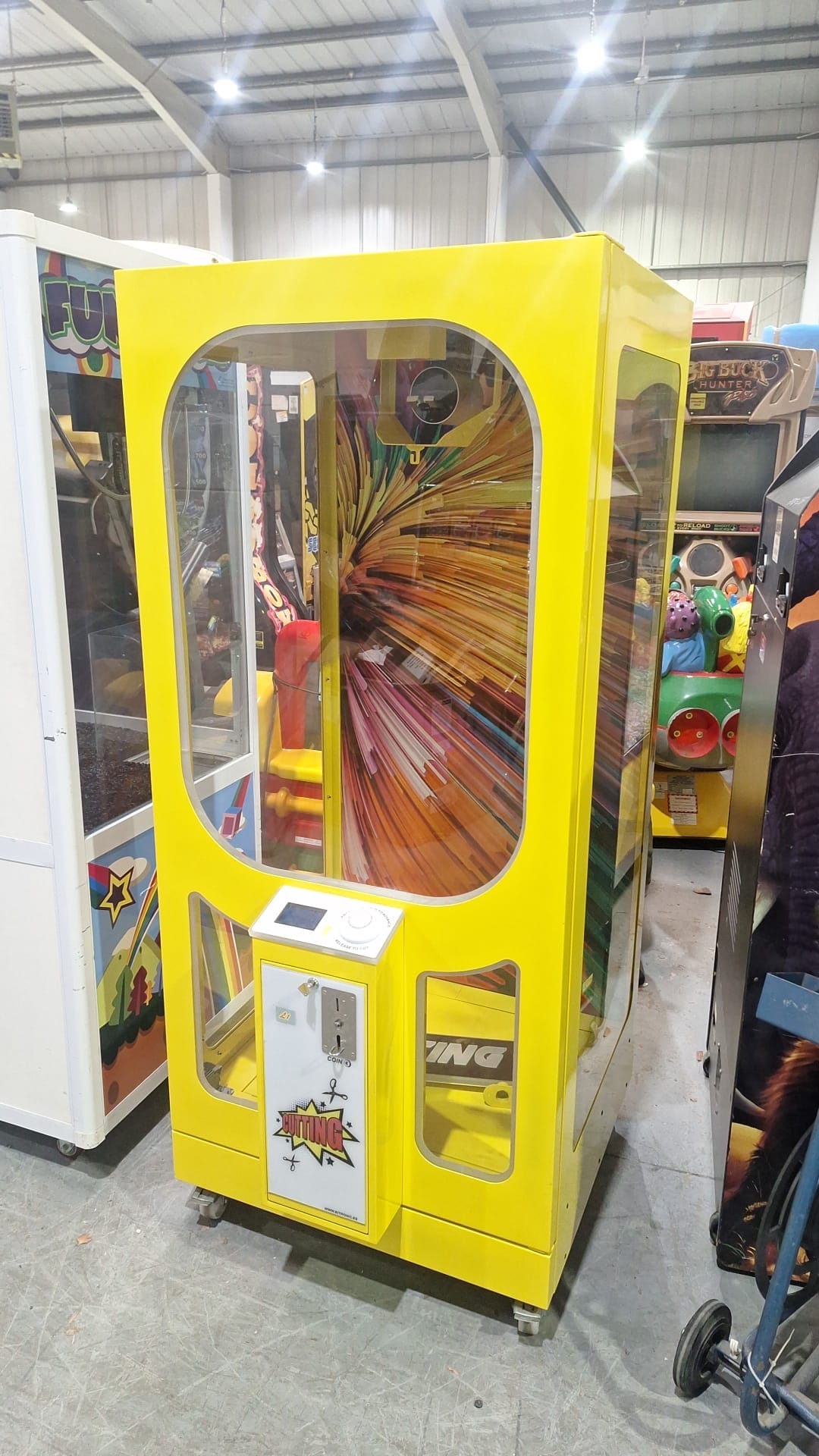 Giant Teddy Prize Crane grabber Arcade game - Use your skill ! - Aztec Coin