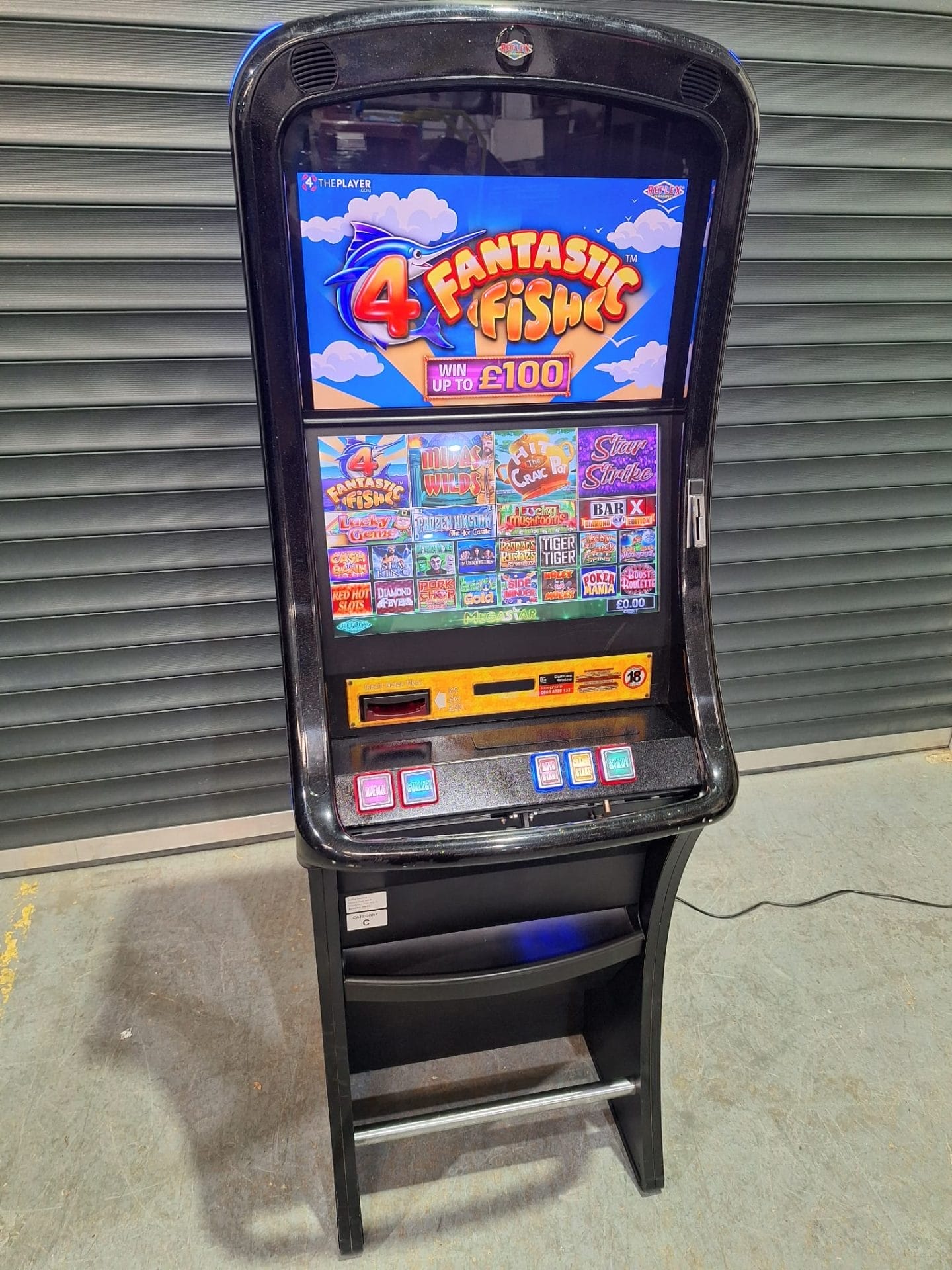 Megastars Digital Gaming Pub Fruit Machine - Genie cabinet - Aztec Coin