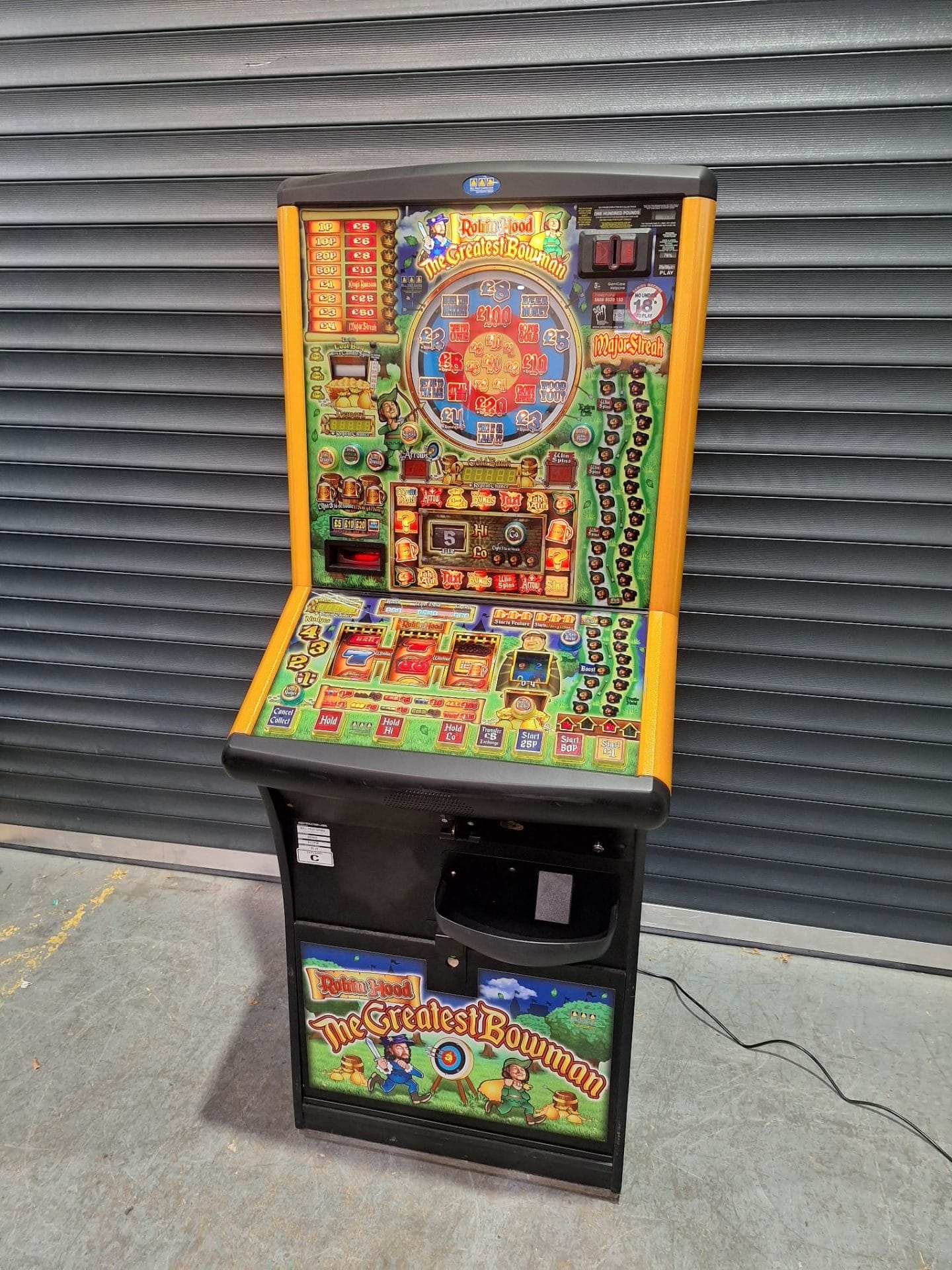 Robin hood The Greatest Bowman £100 Jackpot Pub Fruit Machine - Aztec Coin