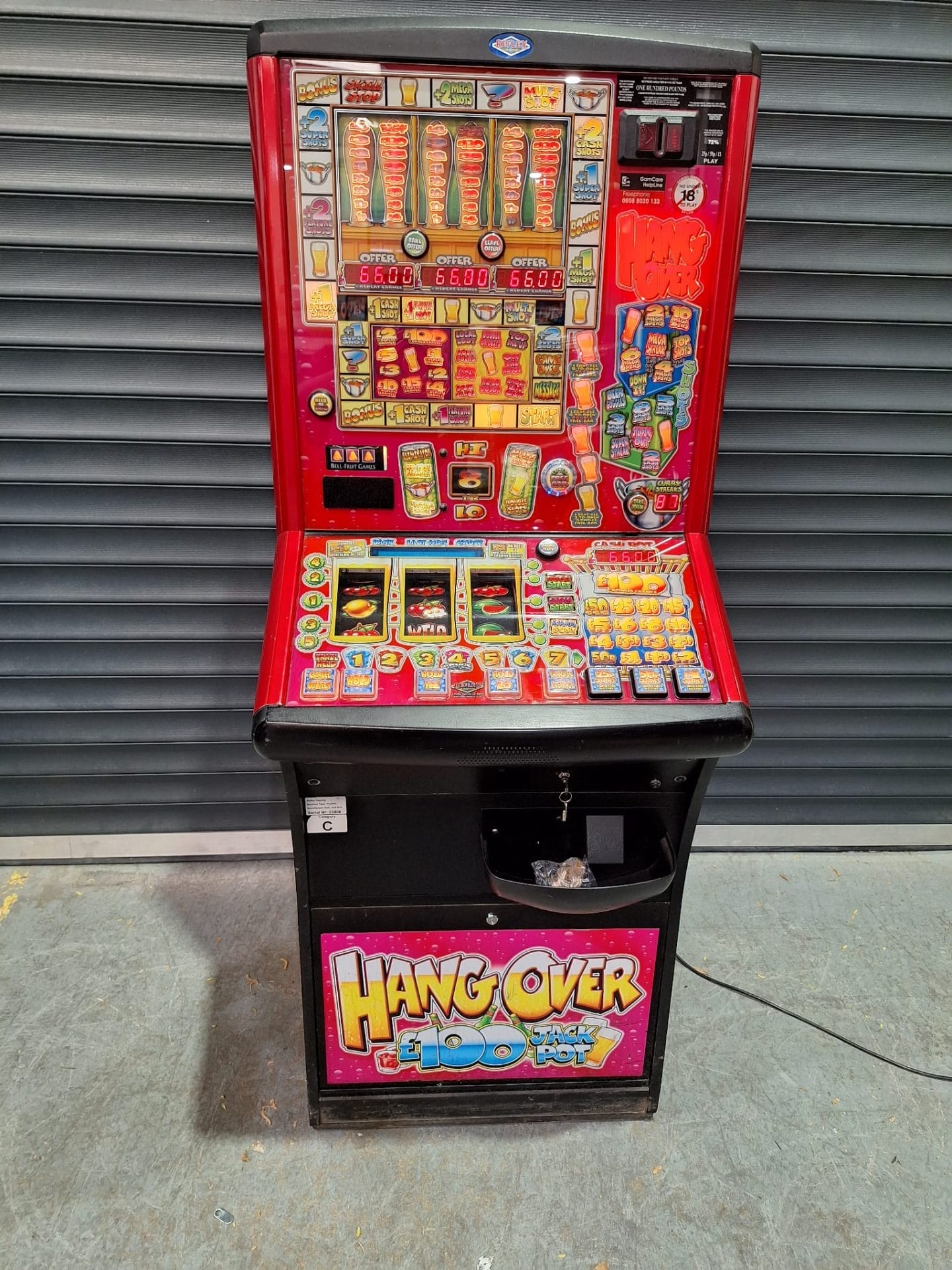 Hangover £100 Jackpot Pub Fruit Machine - Games room fave ! - Aztec Coin