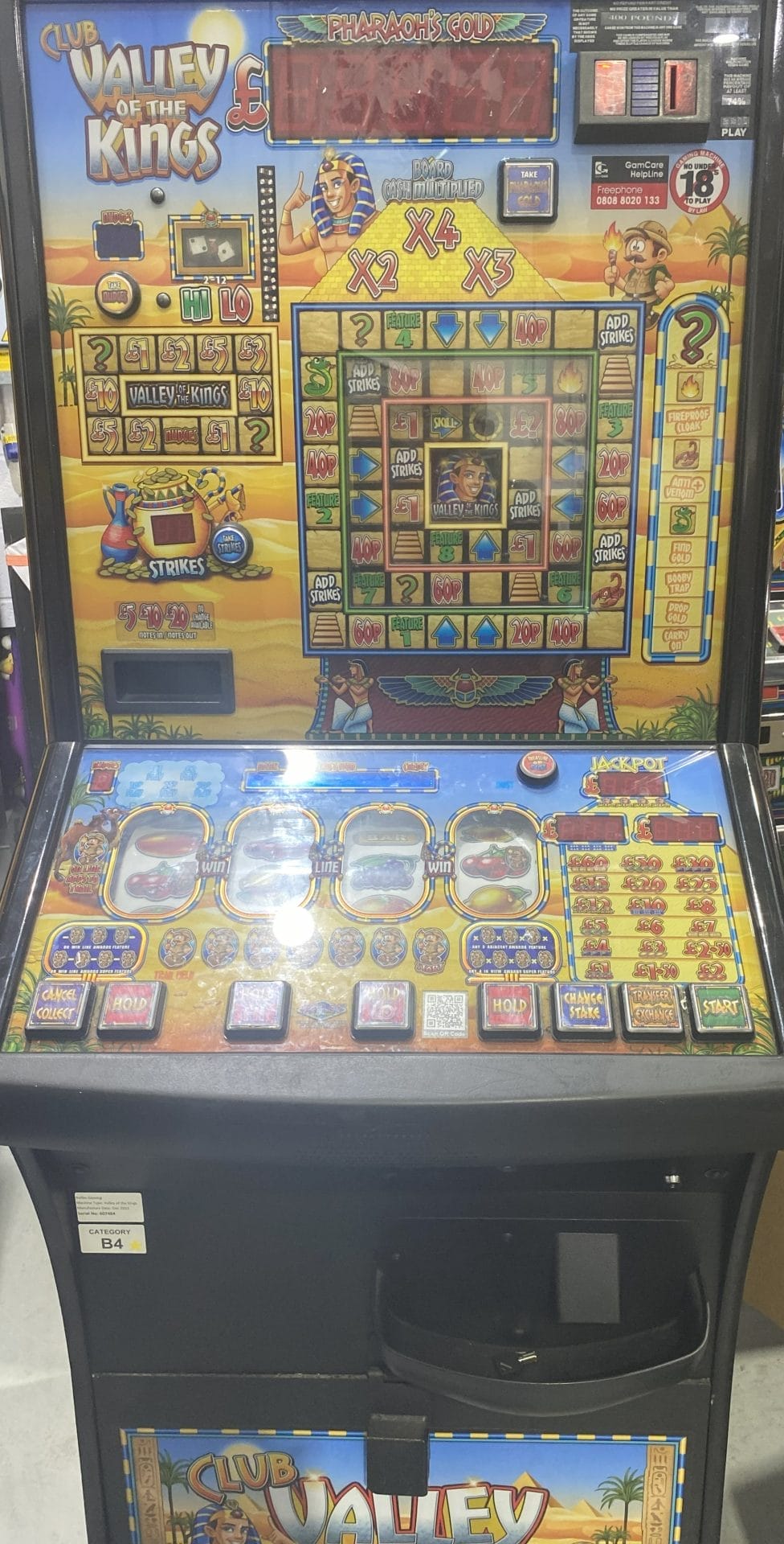 Valley of the Kings £400 Jackpot Club Fruit Machine - Aztec Coin